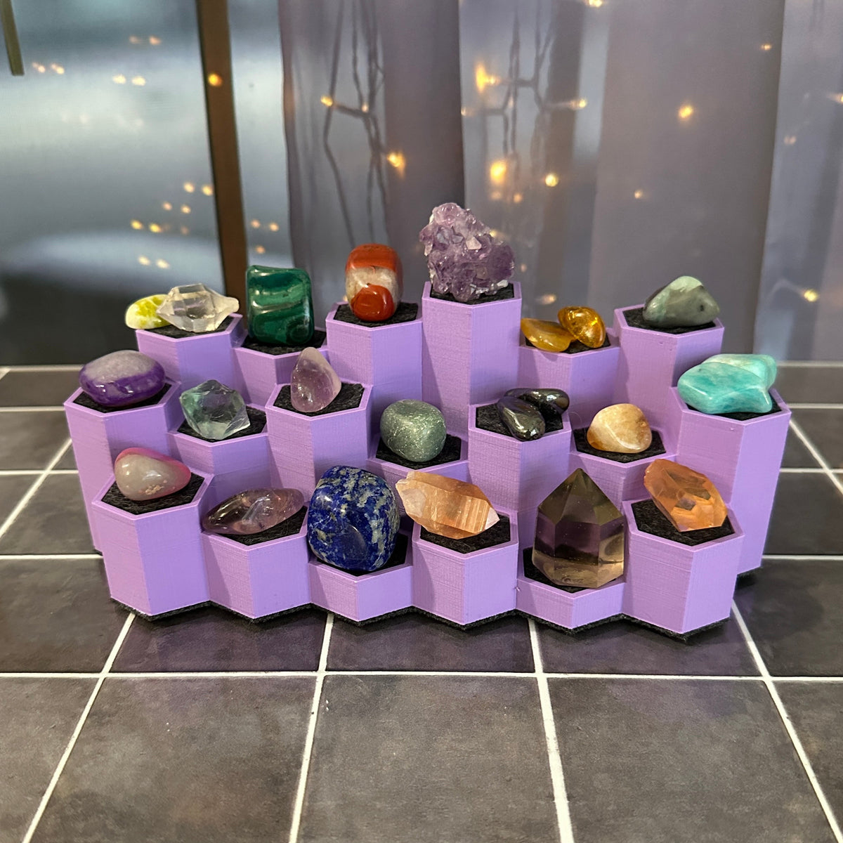 You Choose the Colors - Crystal Display Pedestal Stand 19 Small Hexago ...